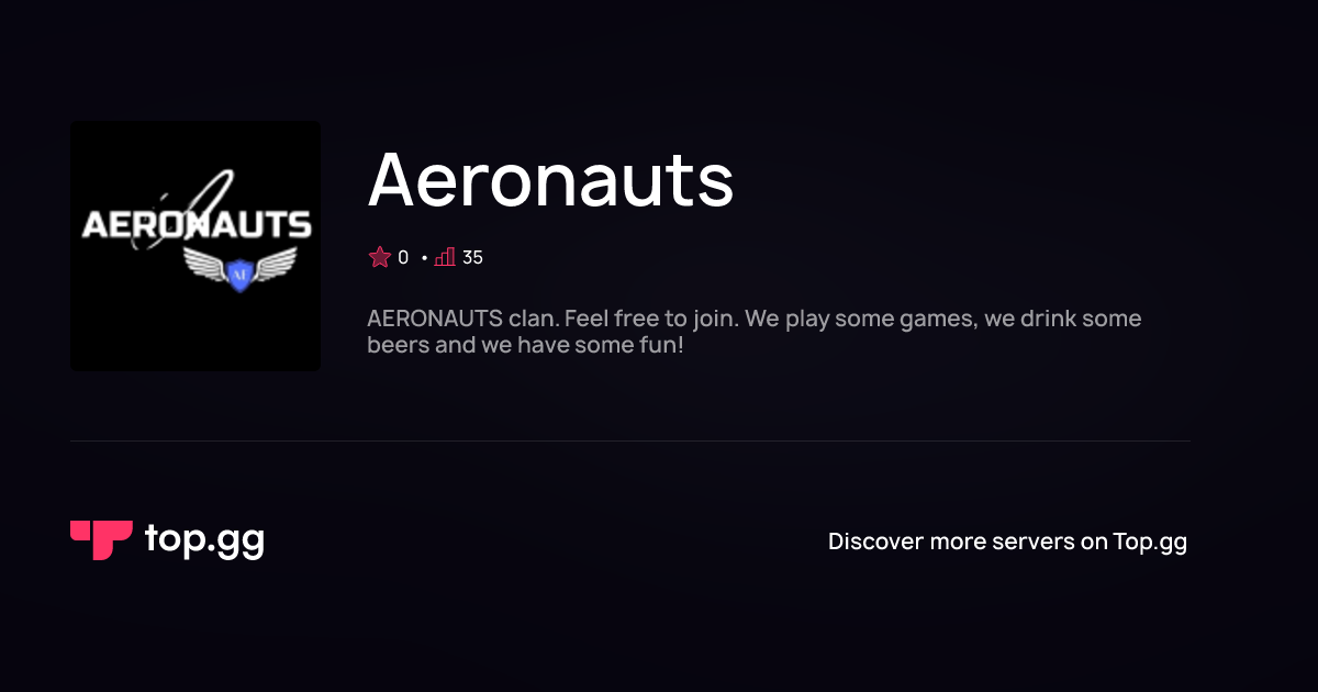 Join Aeronauts Discord Server | The #1 Discord Server List