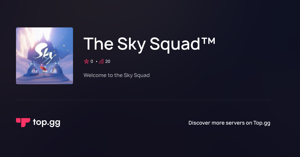 Join The Sky Squad™ Discord Server | The #1 Discord Server List