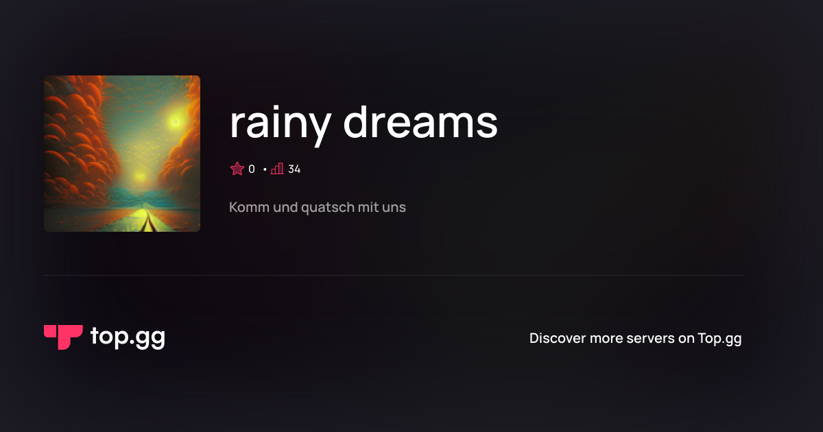Join rainy dreams Discord Server | The #1 Discord Server List