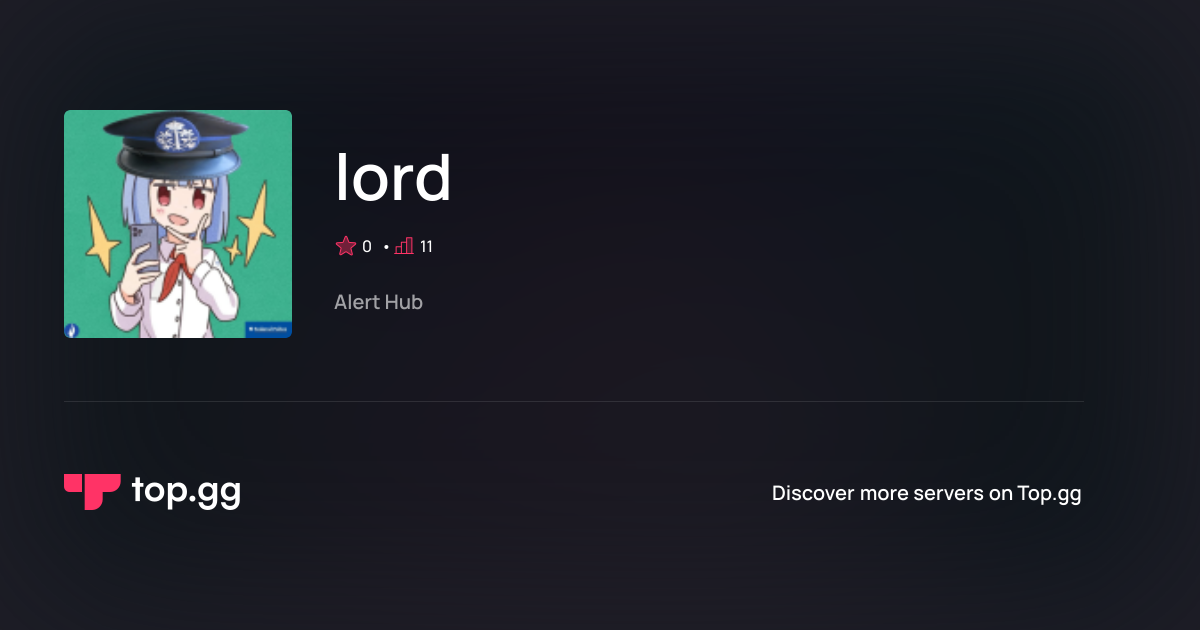 Join lord Discord Server | The #1 Discord Server List