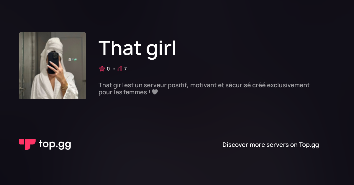 Add That girl Discord Bot | The #1 Discord Server List